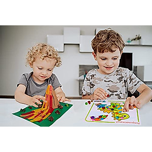 Craftikit® 20 Award-Winning Dinosaur Crafts for Kids - Award-Winning All-Inclusive Fun Toddler Arts and Crafts Box for Kids, Dinosaur Crafts for Toddlers Ages 3-5, Organized Toddler Craft Kit