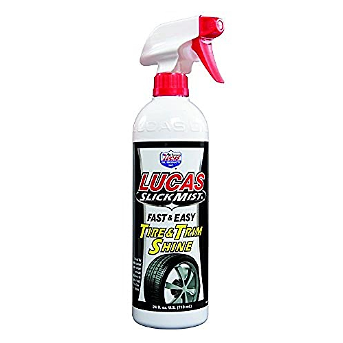 Lucas Oil Tire Shine, Slick Mist Tire and Trim, 24 oz Spray Bottle, Set of 6