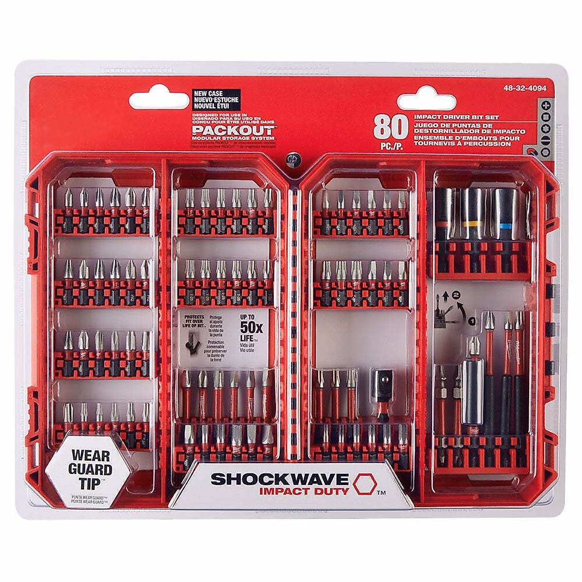 48-32-4094 for Milwaukee Shockwave Impact Duty Driver Bit Set - 80 PC X3