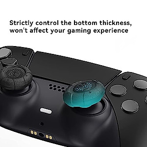 GeekShare Thumb Grip Caps for Playstation 5 Controller, Thumbsticks Cover Set Compatible with Switch Pro Controller and PS4 PS5 Controller, 3 Pairs / 6 Pcs (Purple)