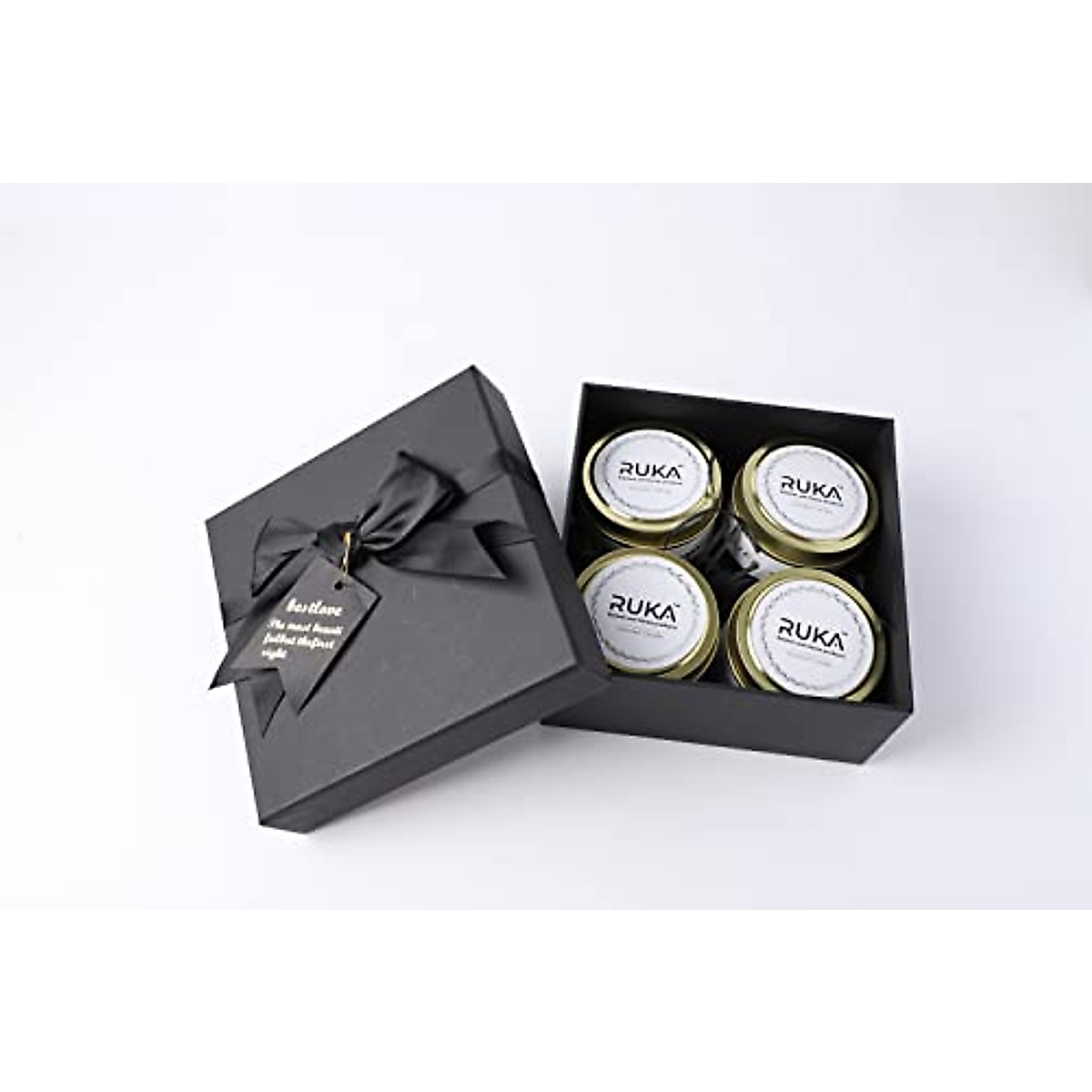 Luxury Scented Aromatherapy Candle with Essential Oil for Stress Relief, Smoke-Free Strong Fragrance Long Lasting Candles for Bath Home 100% Cotton Wick, Natural Soy Wax (4Pcs Gift Set)