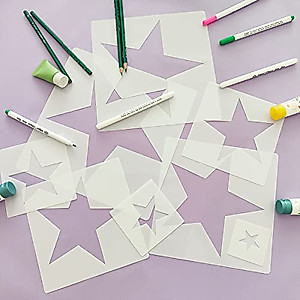 8 PCS Large Star Stencil,Star Stencils Different Sizes, Star Template, Star Template Stencil, Large Star Stencil, Star Stencils for Painting, for Painting Template