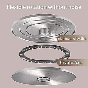 BBAUER Lazy Susan Dining Table, with Silent Bearings, Rotating Serving Plate Suitable for Birthday Parties Family Dinners and Banquets