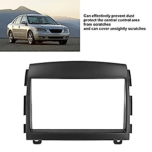Aramox Car Stereo Radio Fascia Navigation Frame Car Fascia 2DIN ABS Audio CD DVD Modified Panel Frame Replacement for Sonata 2006