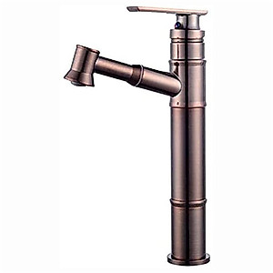 CHLDDHC Brass Bathroom Tap Retro Expandable with Removable Hand Blade Faucet Single Line Mixer Kitchen Faucet Bathtub Faucet