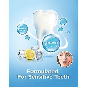 Teeth Whitening Strips for Sensitive Teeth, Reduced White Whitening, Enamel Safe Strips, 28 Pcs Natural Whitener 14 Treatments by Imosty