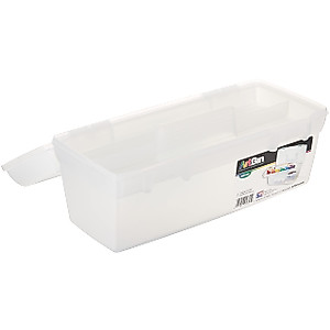 ArtBin 83805 Essentials Lift-Out Tray Box, Portable Art & Craft Organizer with Handle and Tray, Clear