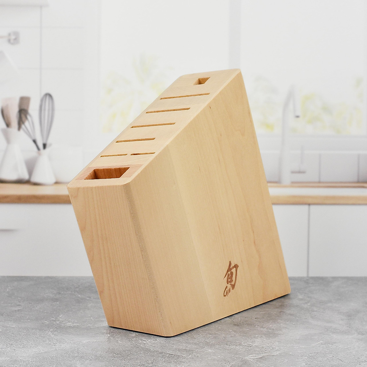 Shun Premier 7 Piece Knife Set with Angled Birch Block