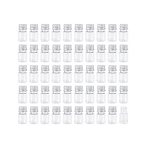Jarvials 5ml Clear Plastic Bottle With Aluminium Screw Cap Empty Small Plastic Bottle with Screw Cap 100pcs