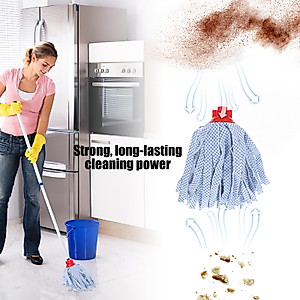 2Pcs Mop Head Replacement | Absorbent Microfiber | Self Wringing Mop | Best Mop Refill General Cleaning Mop Heavy Duty Commercial Replacement（Random Color）