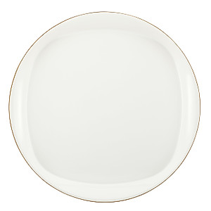 Rachael Ray Dinnerware Round and Square 14-Inch Stoneware Round Platter, Green