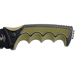 Snake Eye Tactical 9" Hunting Survival Knife Curve Saw Back Blade With Molded Sheath. (GN-3)