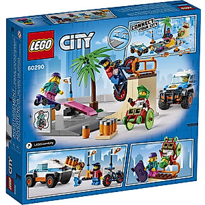 LEGO City Skate Park 60290 Building Kit; Cool Building Toy for Kids, New 2021 (195 Pieces)