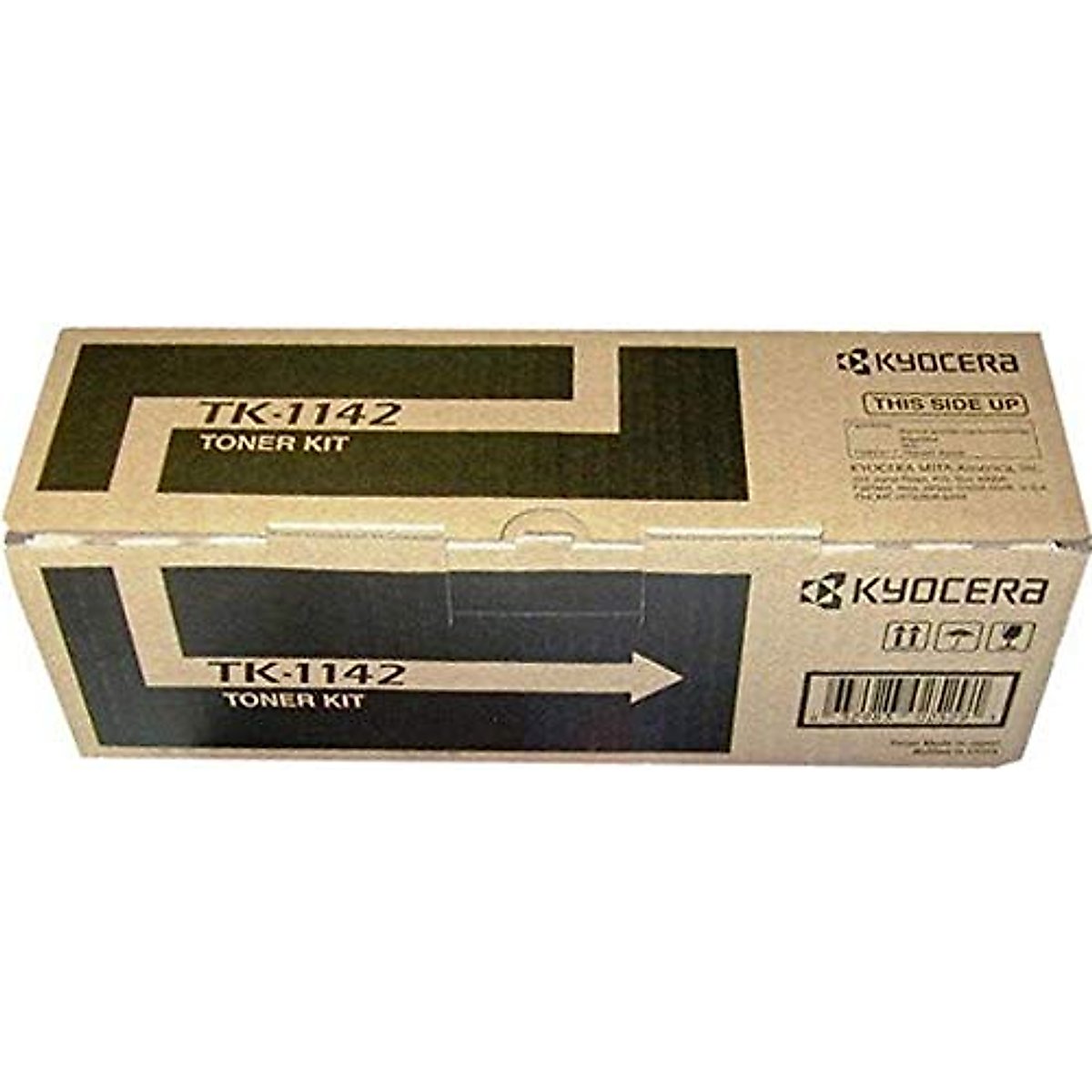 Kyocera 1T02ML0US0 Model TK-1142 Black Toner Cartridge, Compatible with ECOSYS M2035dn, M2535dn, FS-1035MFP and FS-1135MFP Laser Printers; Up To 7200 Pages Yield