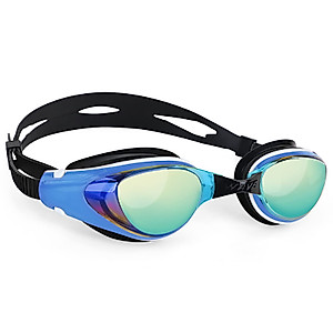 Nearsighted Swim Goggles, Shortsighted Optical Swimming Goggles No Leaking Anti Fog UV Protection for Adult Men Women