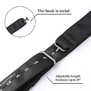 Bow Ties for Men Plaid Self-Tie Bow Tie and Pocket Square Set Classic Formal Tuxedo Bowties for Wedding & Party