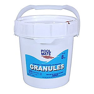 Pool Mate 1-1308 Granules Swimming Pool Chlorine, 8-Pounds