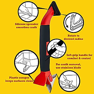 ALLWAY CT31 3-in-1 Caulk Tool for Removal and Application
