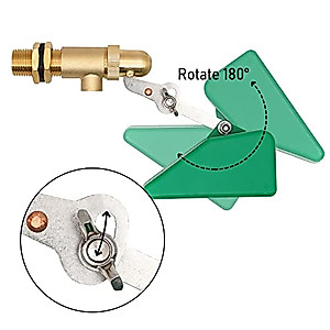 MUDUOBAN Float Valve 1/2 inch Supply Tube Float Ball Valve with Automatic Fill Adjustable Arm Brass Valve Plastic Float Ball for Water Tank Pool Livestock Water Trough Aquariums