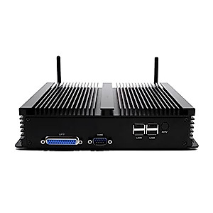 Industrial Fanless Mini Desktop PC Core i7 8GB RAM Mini PC Windows 11 / Linux, Mini Industrial PC 256GB SSD, 4K HD DP EDP Three Screen Displays, Dual NIC, CPU 8550U Fanless PC, Full Metal Case