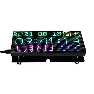 Waveshare RGB Full-Color Multi-Features Digital Clock for Raspberry Pi Pico 64×32 RGB Matrix Accurate RTC