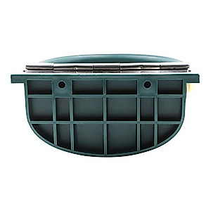 MUDUOBAN Auto Pet Waterer Stainless Steel Cover Plastic Bowl for Cattle Horse Dog Pet Watering Bowl Livestock Drinking Trough (Dark Green)