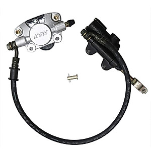 YC Yier 32" Go Kart Rear Live Axle Kit, 8" Complete Wheels Tires, 428 Sprocket, 4 Stud Hubs, Brakes, Front Steering Wheel Gear Rack Shaft Assembly for DIY Drift Trike Parts Golf Cart ATV Quad Buggy