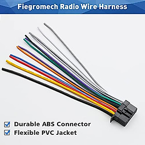 Aftermarket Radio Wiring Harness Replacement for Kenwood Radio 16 Pin Stereo Harness Adapter Connector