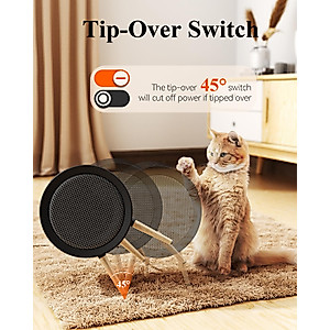 Gaiatop Space Heater, 1000W Energy Efficient Small Space Heater for Indoor Use, PTC Fast Heating Ceramic Electric Space Heater for Office Bedroom Use Home Motorhome-White