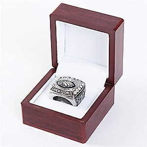 JunningGor Display Wooden Single Ring Box (Fit Mens Big Heavy Ring)