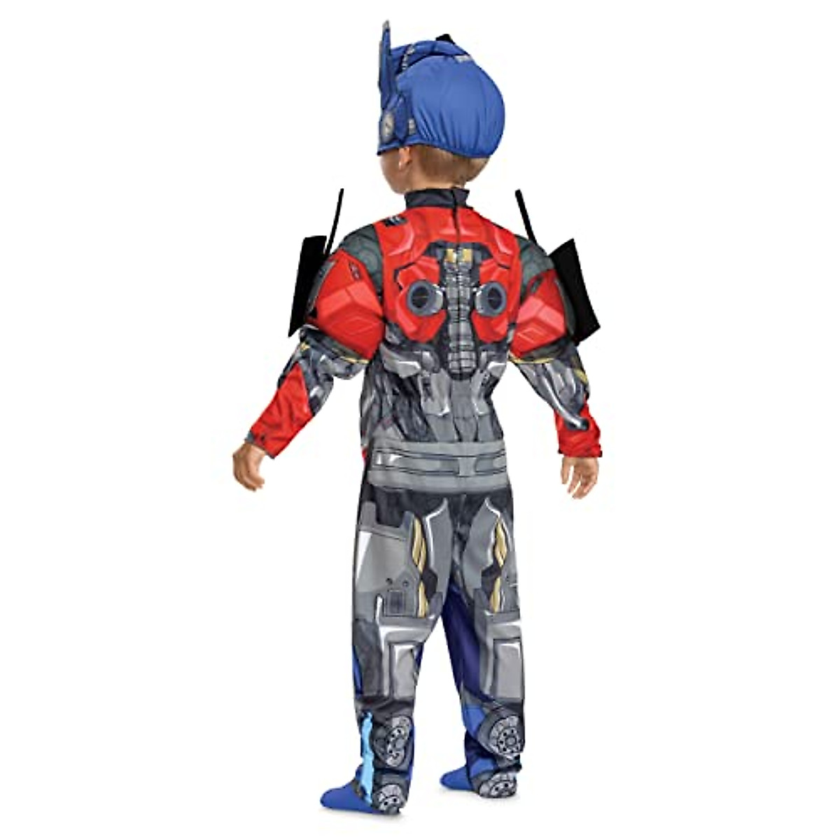 Disguise Optimus Prime Toddler Costume, Official Transformers Rise of the Beasts Muscle Padded Costume and Mask, Size (3T-4T)