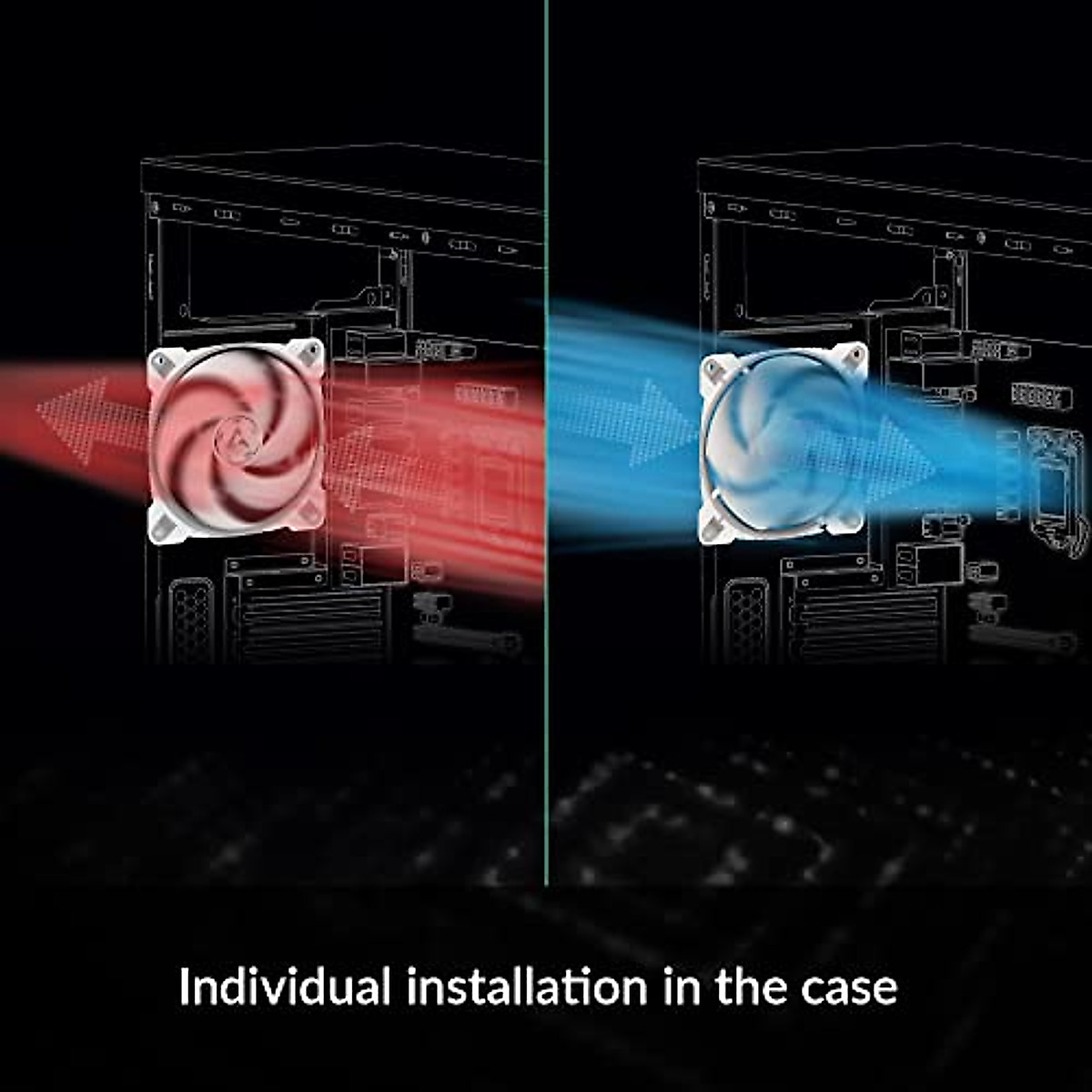 ARCTIC BioniX F140-140 mm Gaming Case Fan with PWM Sharing Technology (PST), Very Quiet Motor, Computer, Fan Speed: 200–1800 RPM - Grey/White