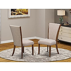 East West Furniture VEP8T04 Dining Chairs, Regular