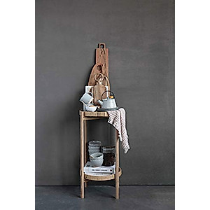 Bloomingville Rectangle Acacia Wood Cheese Square Handle Cutting Board, Brown