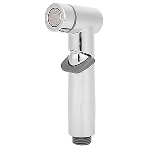 G1/2 Thread Plated ABS Stainless Steel Bidet Toilet Sprayer Head Handheld Bidet Sprayer Cloth Bathroom Diaper Sprayer for Kitchen and Toilet Cleaning