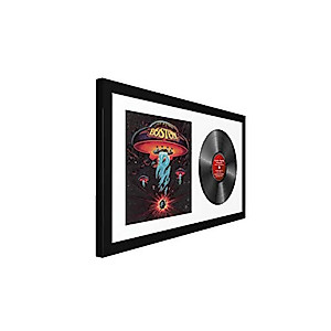 Creative Picture Frames 16" x 30" Music Frame with White Matting Displays Album Cover Sleeve with 33 Vinyl LP