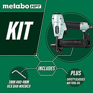 Metabo HPT Flooring Stapler | 18 Gauge | 1/4” Crown Staples | 1/2” to 1-9/16” Length | Pneumatic | 5 Year Professional Warranty | N4004AB