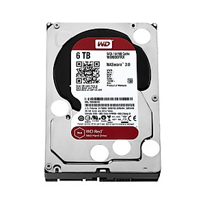 WD Red 6TB NAS Hard Drive - 5400 RPM Class, SATA 6 Gb/s, 64 MB Cache, 3.5in - WD60EFRX (Renewed)
