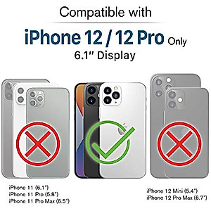 VENA vCommute Wallet Case Compatible with Apple iPhone 12 / iPhone 12 Pro (6.1"-inch), (Military Grade Drop Protection) Flip Leather Cover Card Slot Holder with Kickstand - Rose Gold