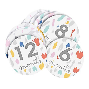 C.R. Gibson Baby's First Year Photo Frame with Milestone Stickers, 12'' x 13.25''