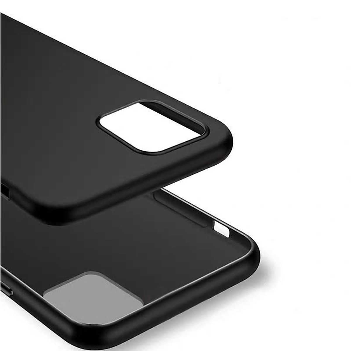 Cover for Gigaset GS5 Pro (6.30") Case IJTYHF Soft Silicone Case Bumper Shell +Tempered Glass 9H Screen Protector Protective Film, Black Phone Protective TPU Cases -Peach Blossom