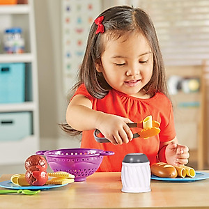 Learning Resources New Sprouts Pasta Time - 20 Pieces, Ages 2+ Pretend Play Food for Toddlers, Preschool Learning Toys, Kitchen Play Toys for Kids