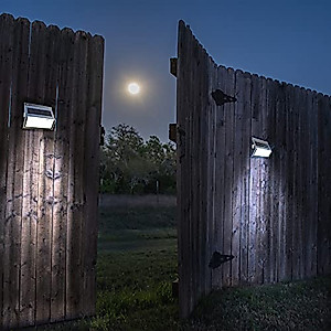 Upgrade 12 Pack Solar Deck Lights with Side Button Design JACKYLED Outdoor Solar LED Lights Solar Deck Lights Waterproof Fence Light for Step Stair Garden Patio Fence Pathway Backyard White Light