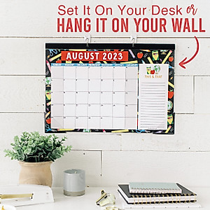 Doodle Teacher Desk Calendar 2023-2024 - Academic 2023-2024, 2023 Large School Year Calender July Desktop