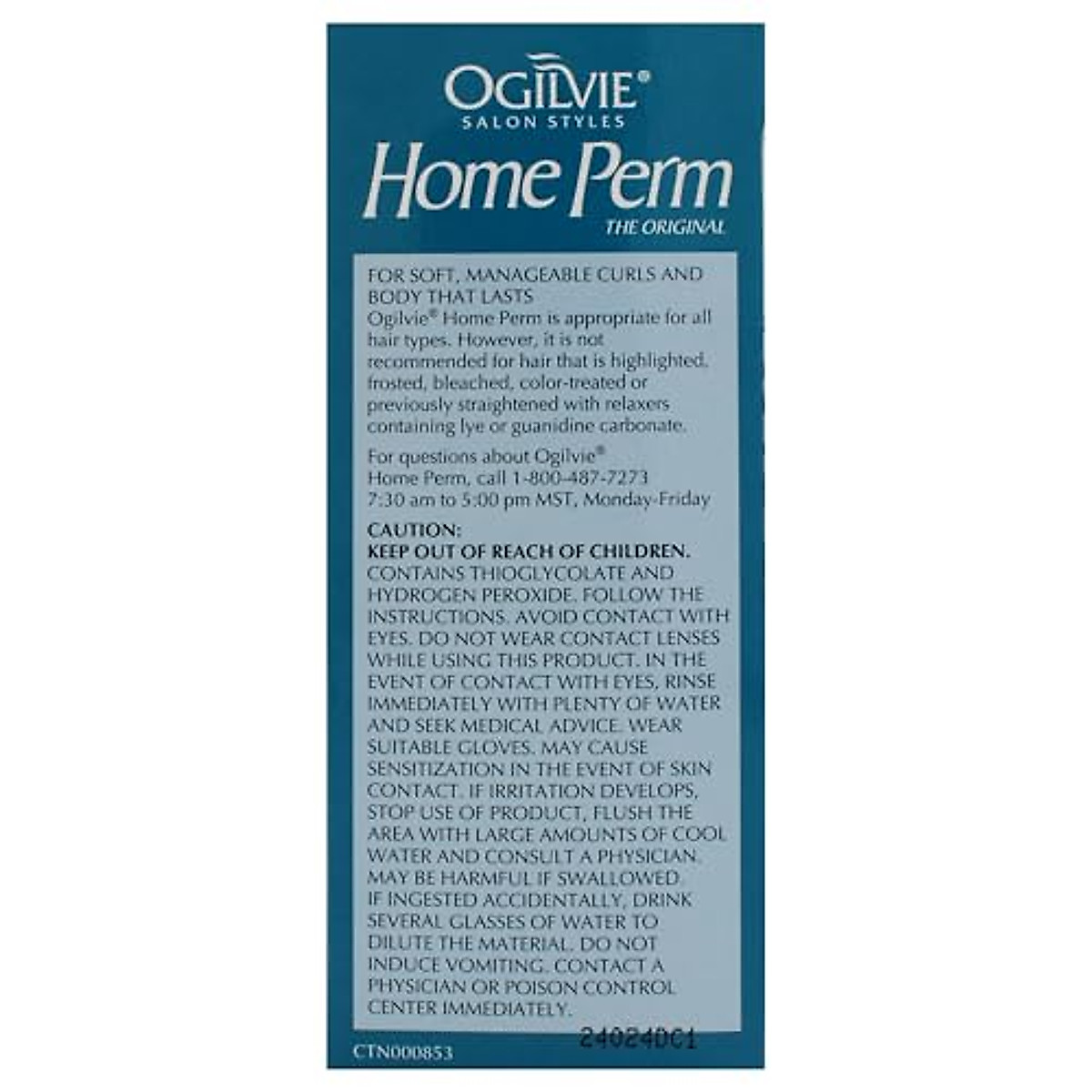 Ogilvie Salon Styles Home Perm The Original - For Color Treated, Normal Hair - 1 Application