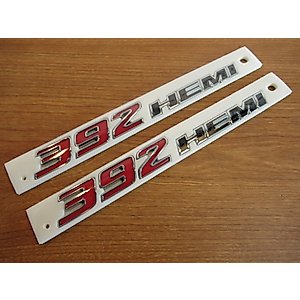 2015-2019 Dodge Challenger 392 HEMI Shaker Hood Scoop Nameplates (2) Mopar OEM