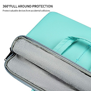 17 17.3 inch Laptop Bag for Women Men Computer Sleeve Case with Shoulder Strap for HP Envy Pavilion/Dell Inspiron/Lenovo Thinkpad/ASUS TUF Vivobook/MSI/Acer with Handle, Green