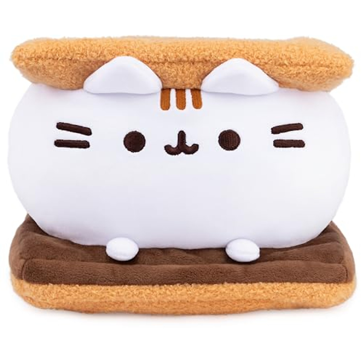 GUND Pusheen S’Mores Squisheen Plush, Stuffed Animal for Ages 8 and Up, Brown/White, 12”