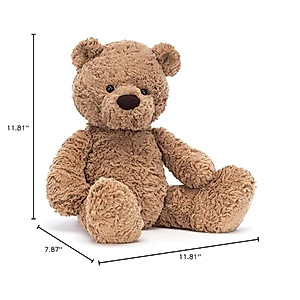 Jellycat Bumbly Bear Stuffed Animal, Medium 16.5 inches | Teddy Bear Plush Toy | Classic Children's Gift
