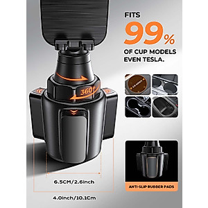 LISEN for Car Cup Holder Phone Holder Mount, Universal Car Cup Phone Holders for Your Car Adjustable Cell Phone Holder Car Accessories for iPhone Samsung 23 Google All Smartphones 4-7 inches